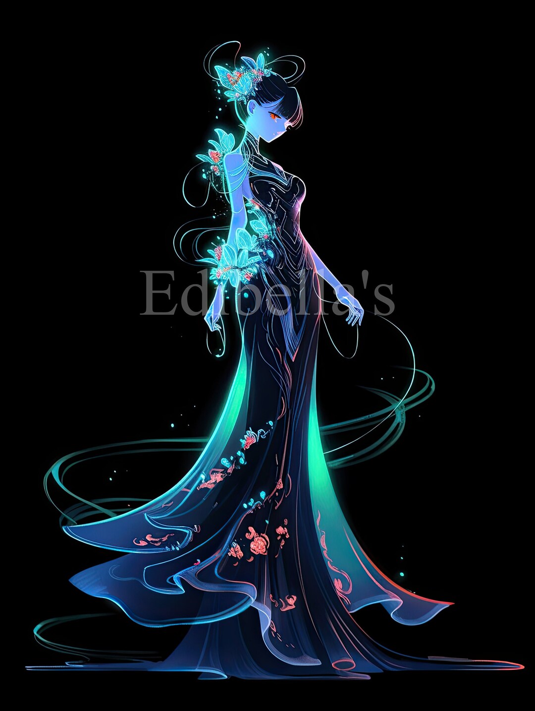 Neon Princess (7/10) | Digital Art | 72/300 DPI Jpegs | 3712 X 4928 ...