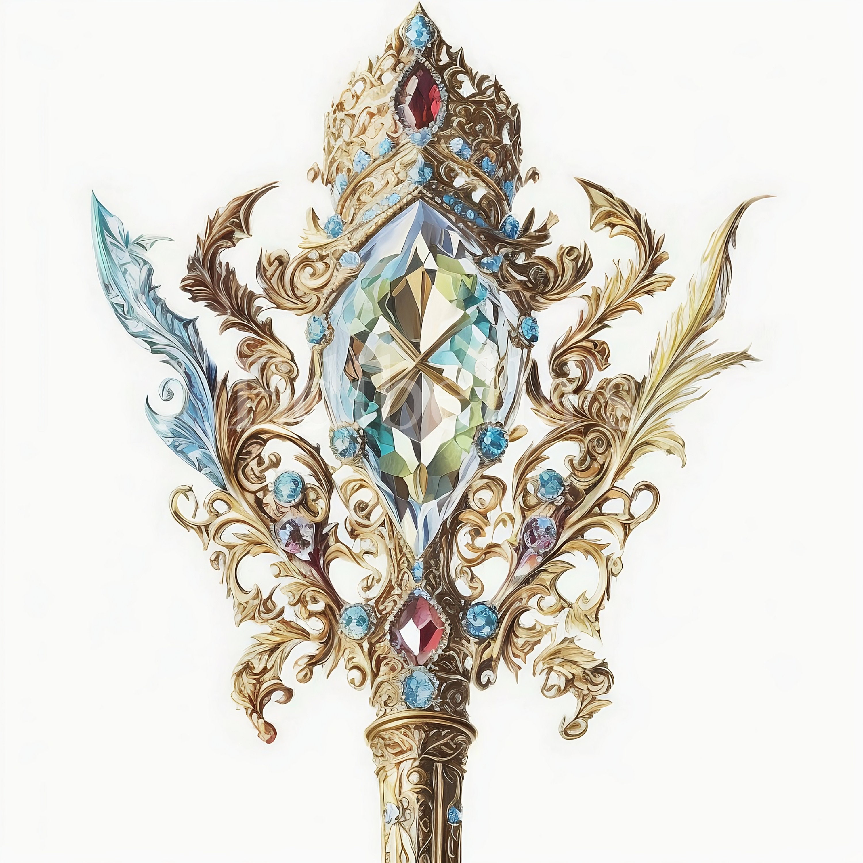 Crystal Scepter | Set of 10 | Clipart Bundle | High Quality Jpegs ...