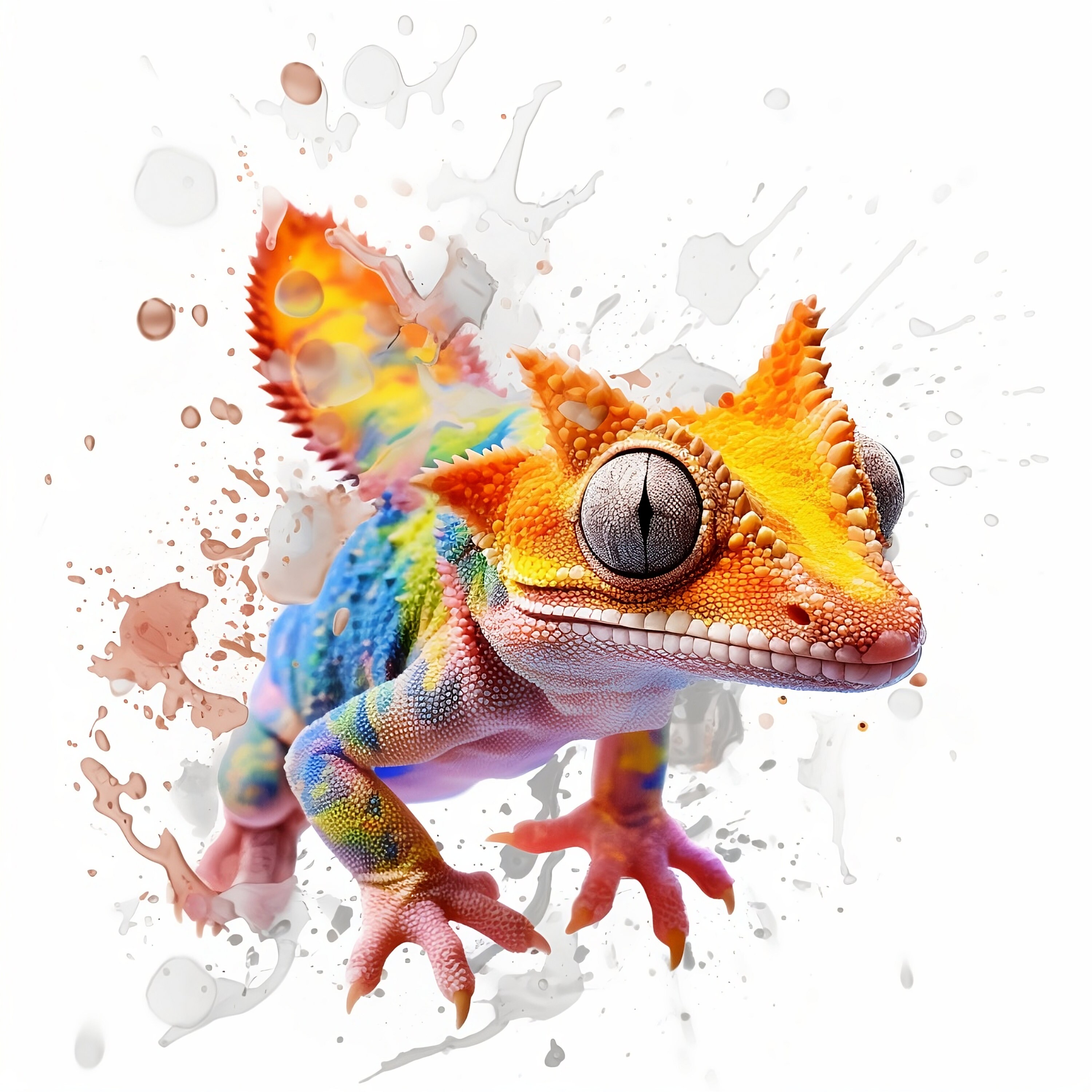 Crested and Leopard Geckos | Set of 10 | Clipart Bundle | High Quality ...