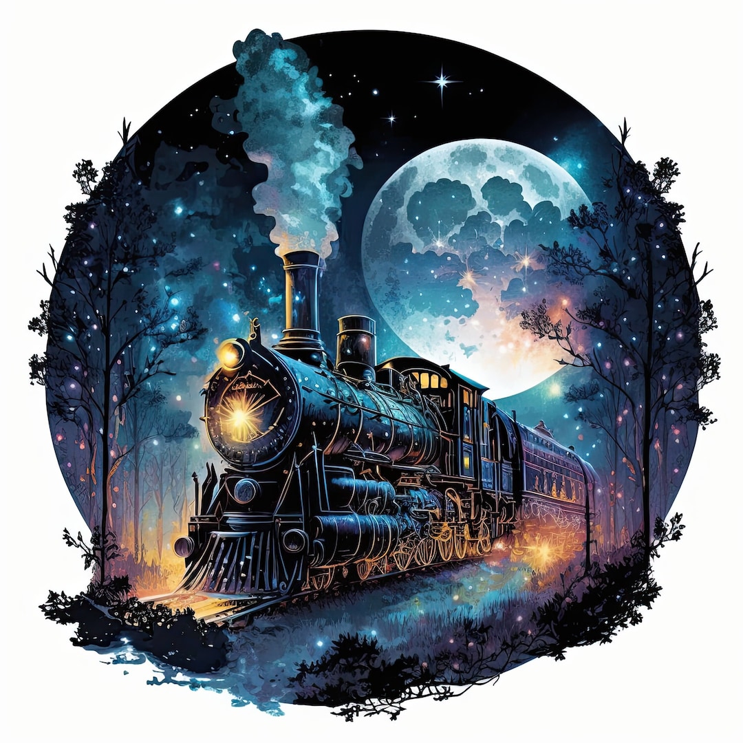 Midnight Train | Set of 10 | Clipart Bundle | High Quality Jpegs ...