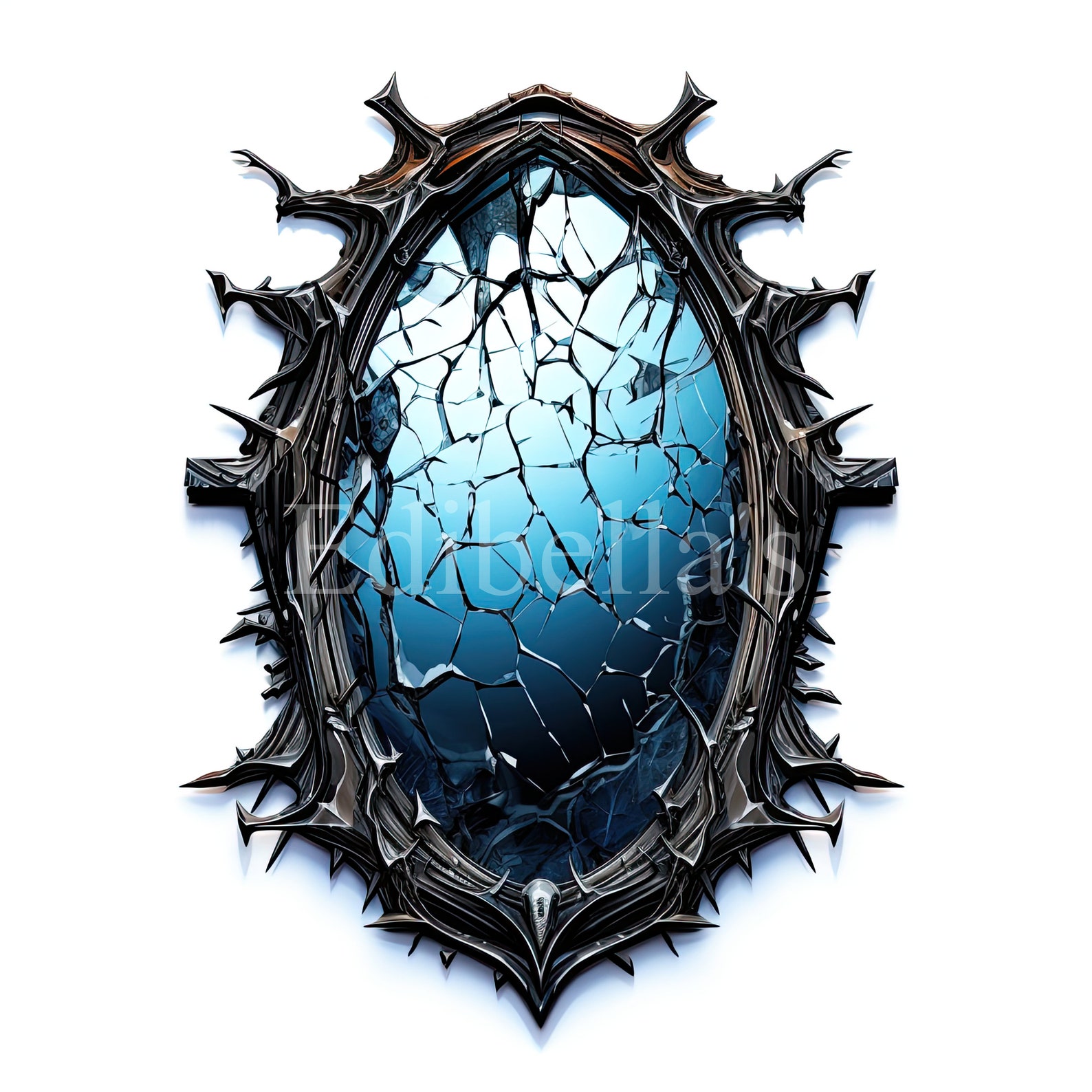 Cursed Mirror (1/2) | Set of 10 | Clipart Bundle | 300 DPI Jpegs and ...