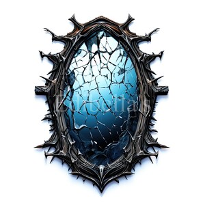 Cursed Mirror (1/2) | Set of 10 | Clipart Bundle | 300 DPI Jpegs and ...