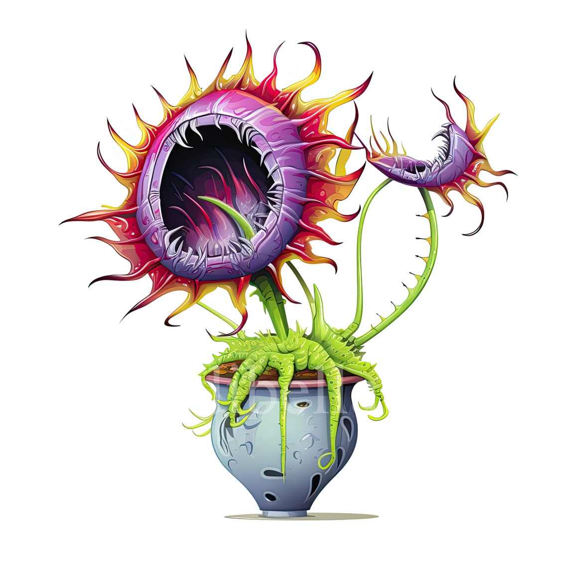 Venus Flytrap | Set of 10 | Clipart Bundle | 300 Dpi High Quality Jpegs ...