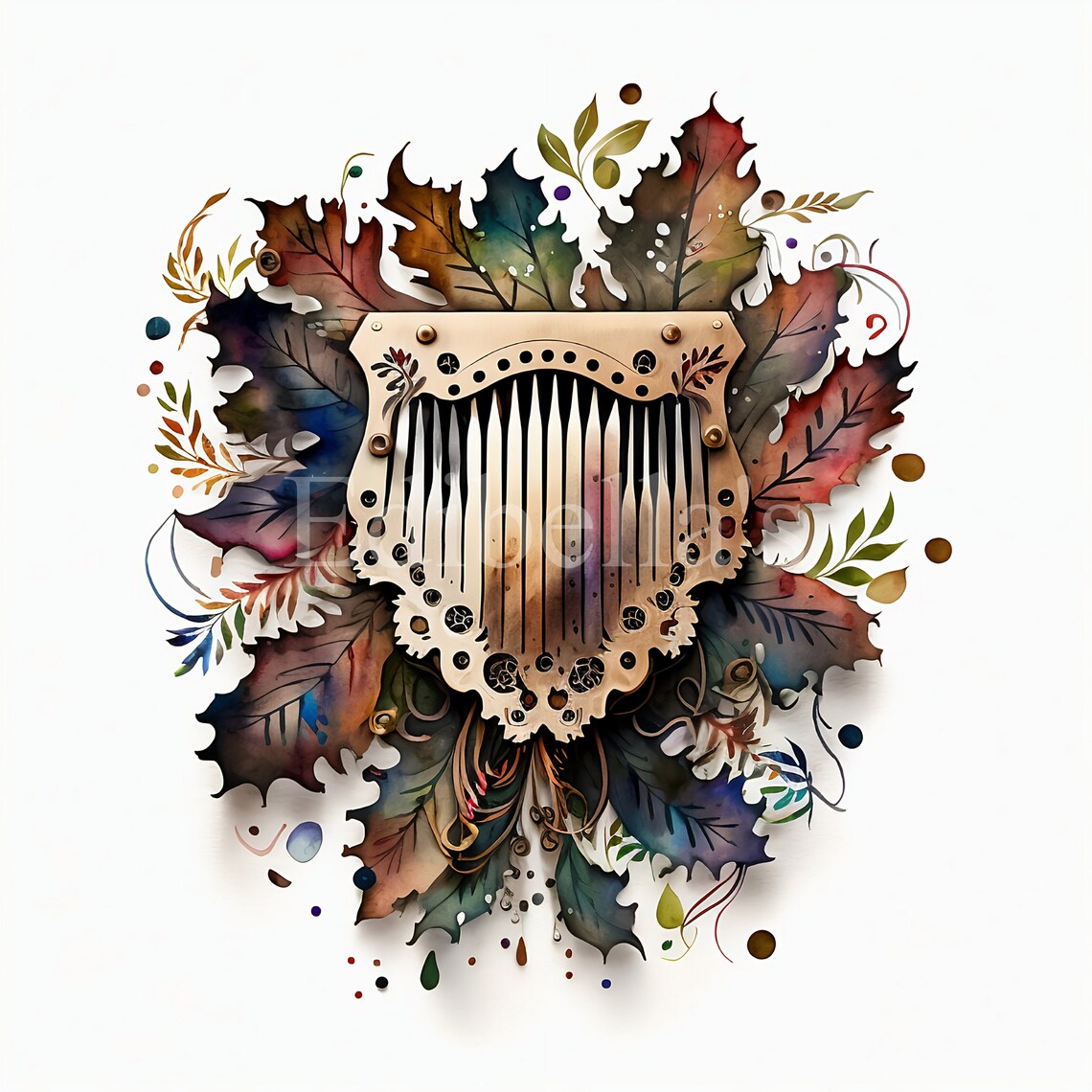 Ornate Kalimba | Set of 10 | Clipart Bundle | High Quality Jpegs ...