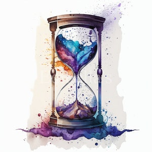 Rainbow Hourglass | Set of 10 | Clipart Bundle | High Quality Jpegs and ...