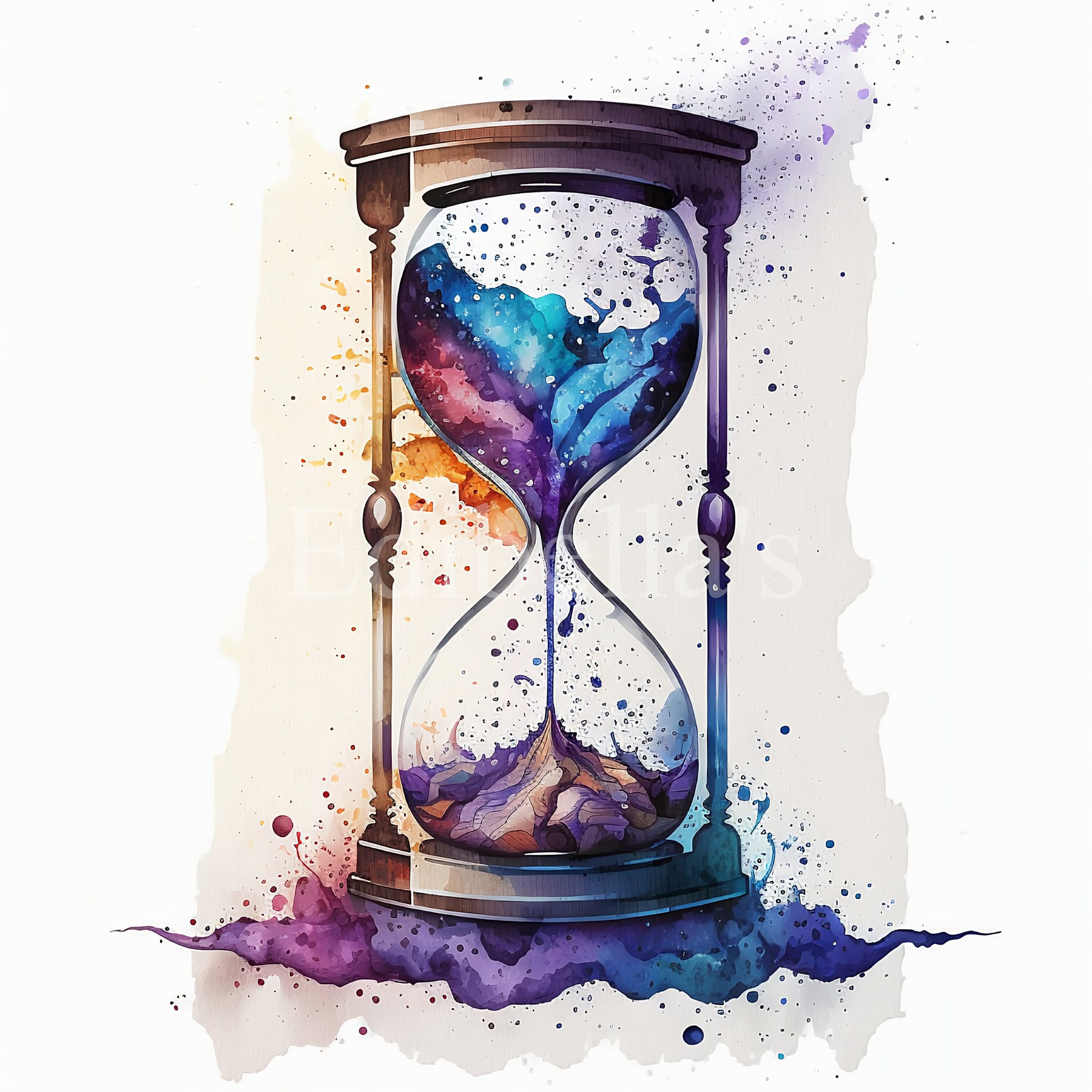 Rainbow Hourglass | Set of 10 | Clipart Bundle | High Quality Jpegs and ...