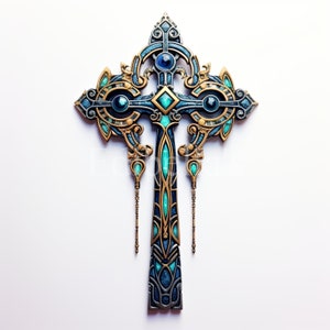 Ornate Ankh | Set of 10 | Clipart Bundle | 300 Dpi High Quality Jpegs ...