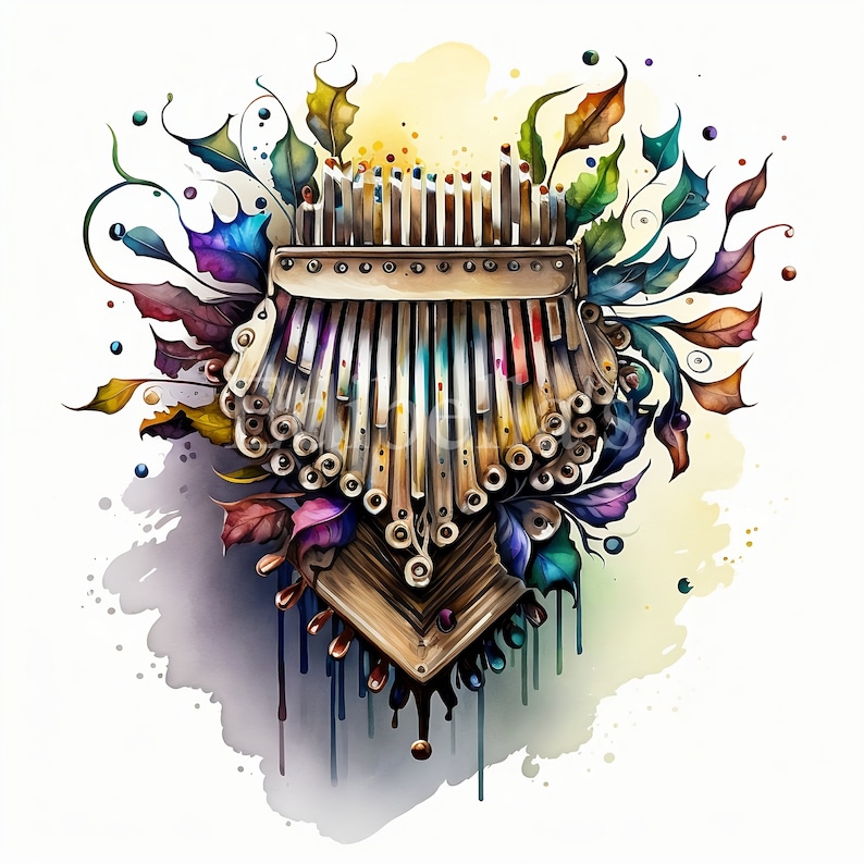 Ornate Kalimba | Set of 10 | Clipart Bundle | High Quality Jpegs ...