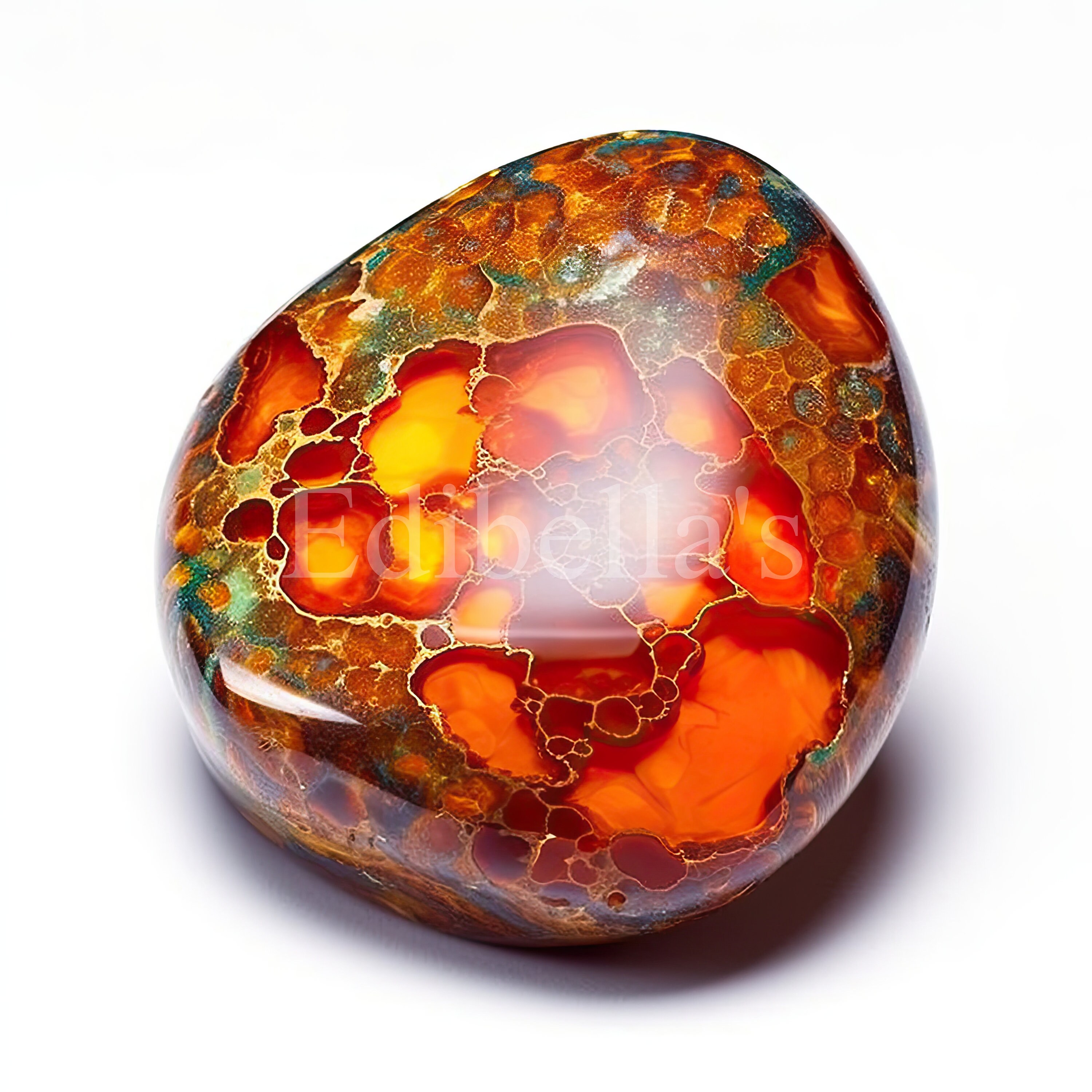 Fire Agate Gemstone Set of 10 Clipart Bundle High - Etsy