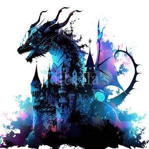 Castle Dragon | Set of 10 | Clipart Bundle | High Quality 300 DPI Jpegs ...