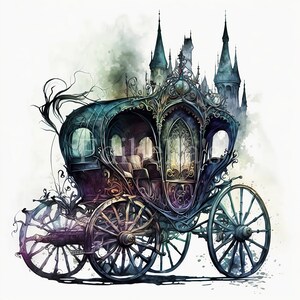 Gothic Carriage | Set of 10 | Clipart Bundle | High Quality Jpegs ...