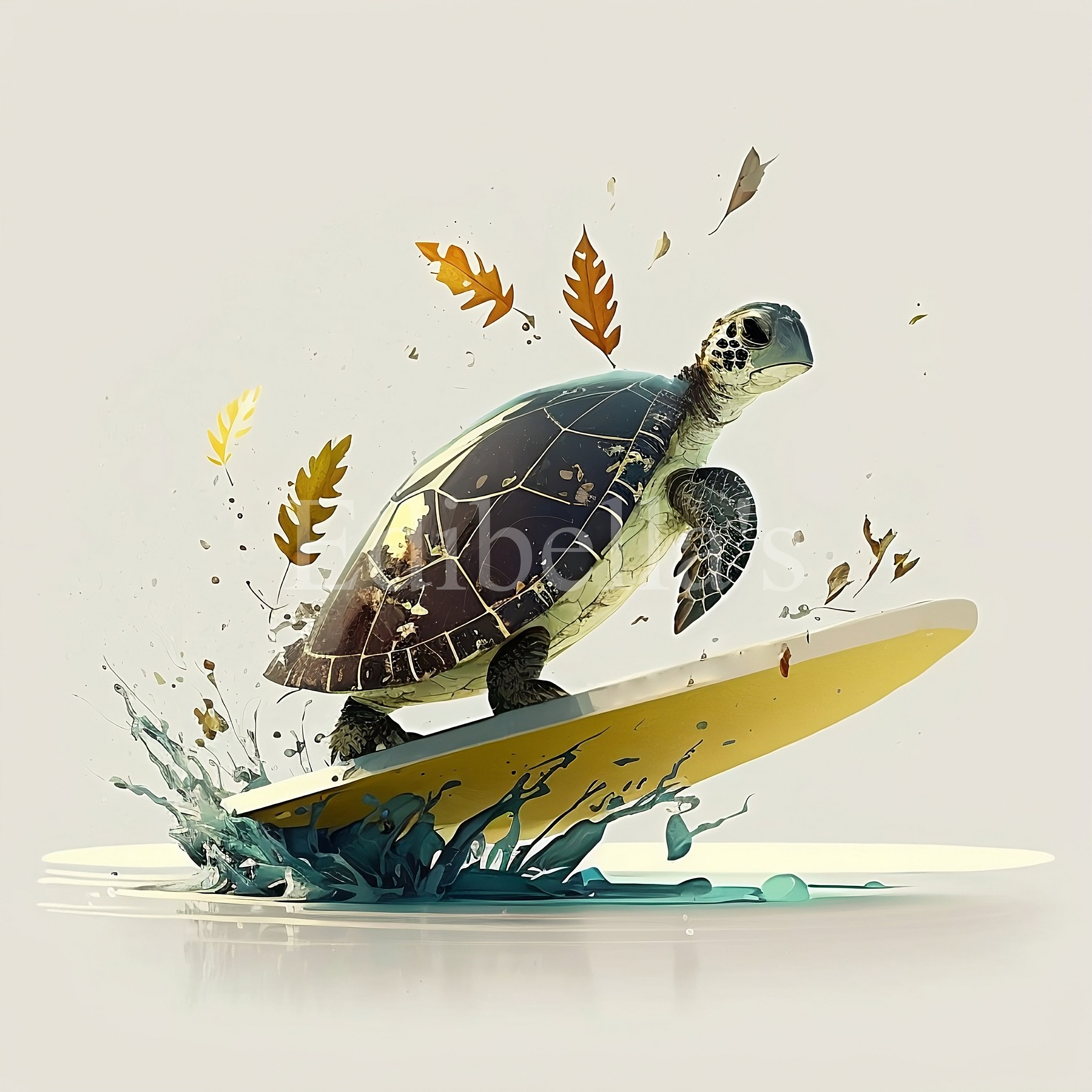 Surfboard Turtle Set of 10 Clipart Bundle High Quality - Etsy