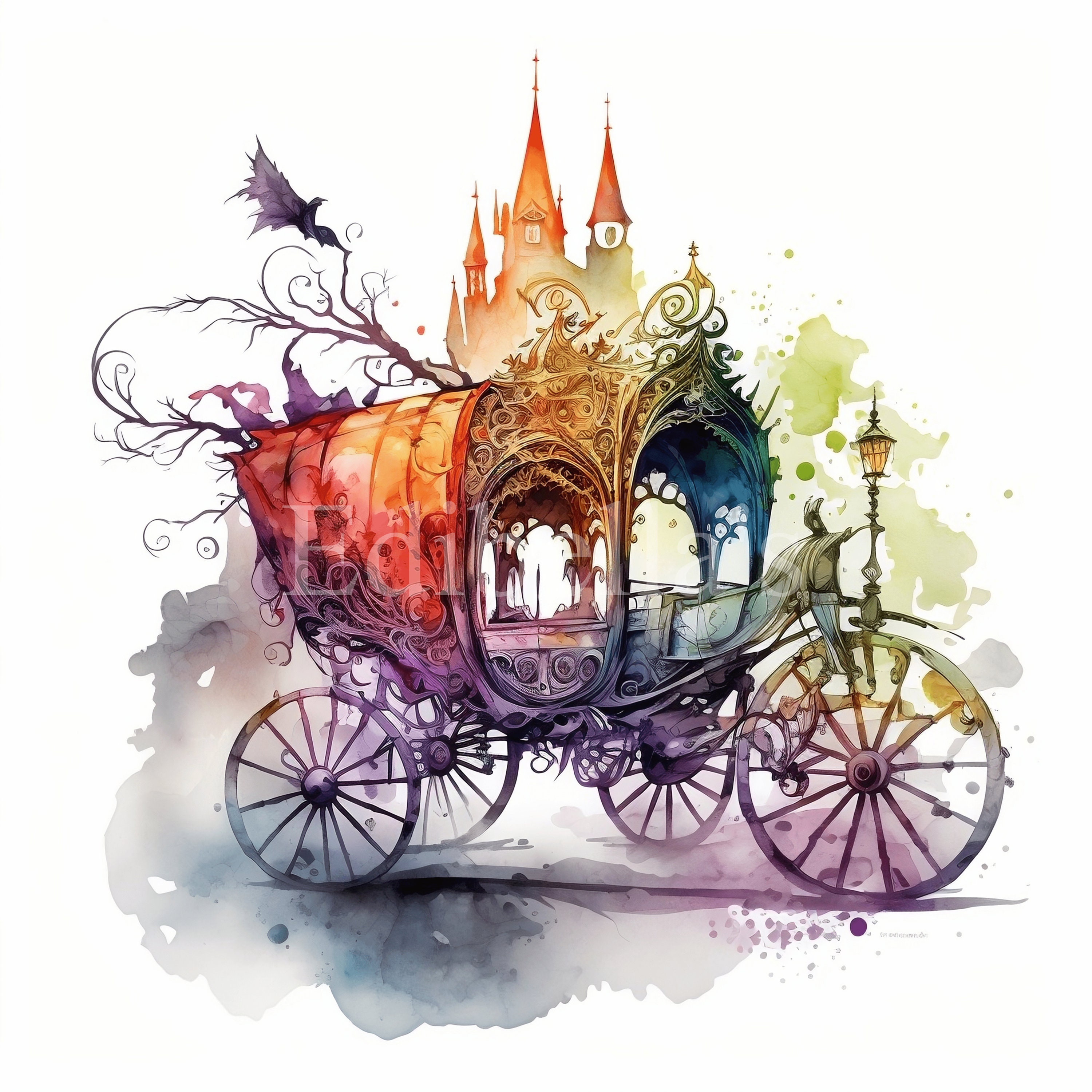 Gothic Carriage | Set of 10 | Clipart Bundle | High Quality Jpegs ...
