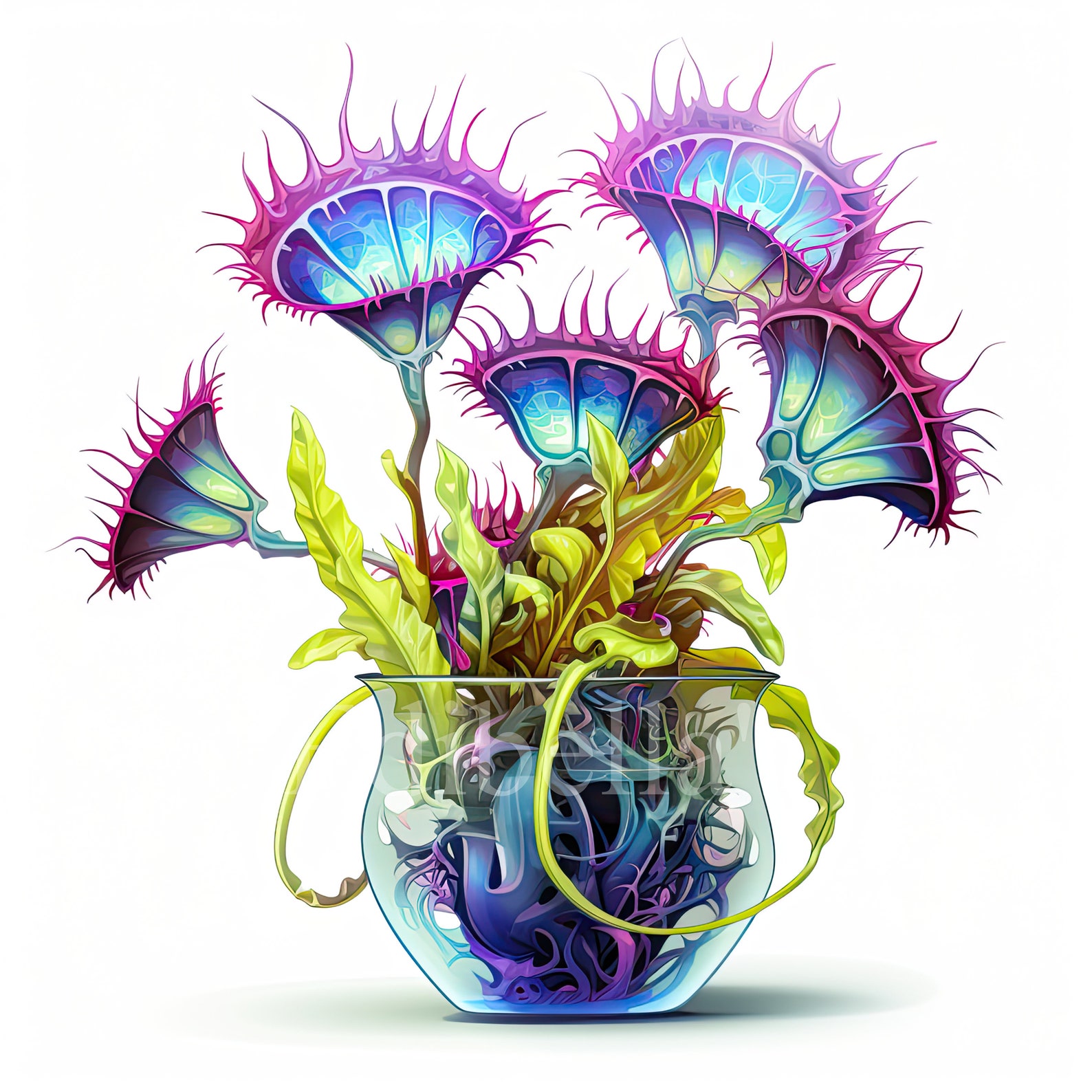 Venus Flytrap | Set of 10 | Clipart Bundle | 300 Dpi High Quality Jpegs ...