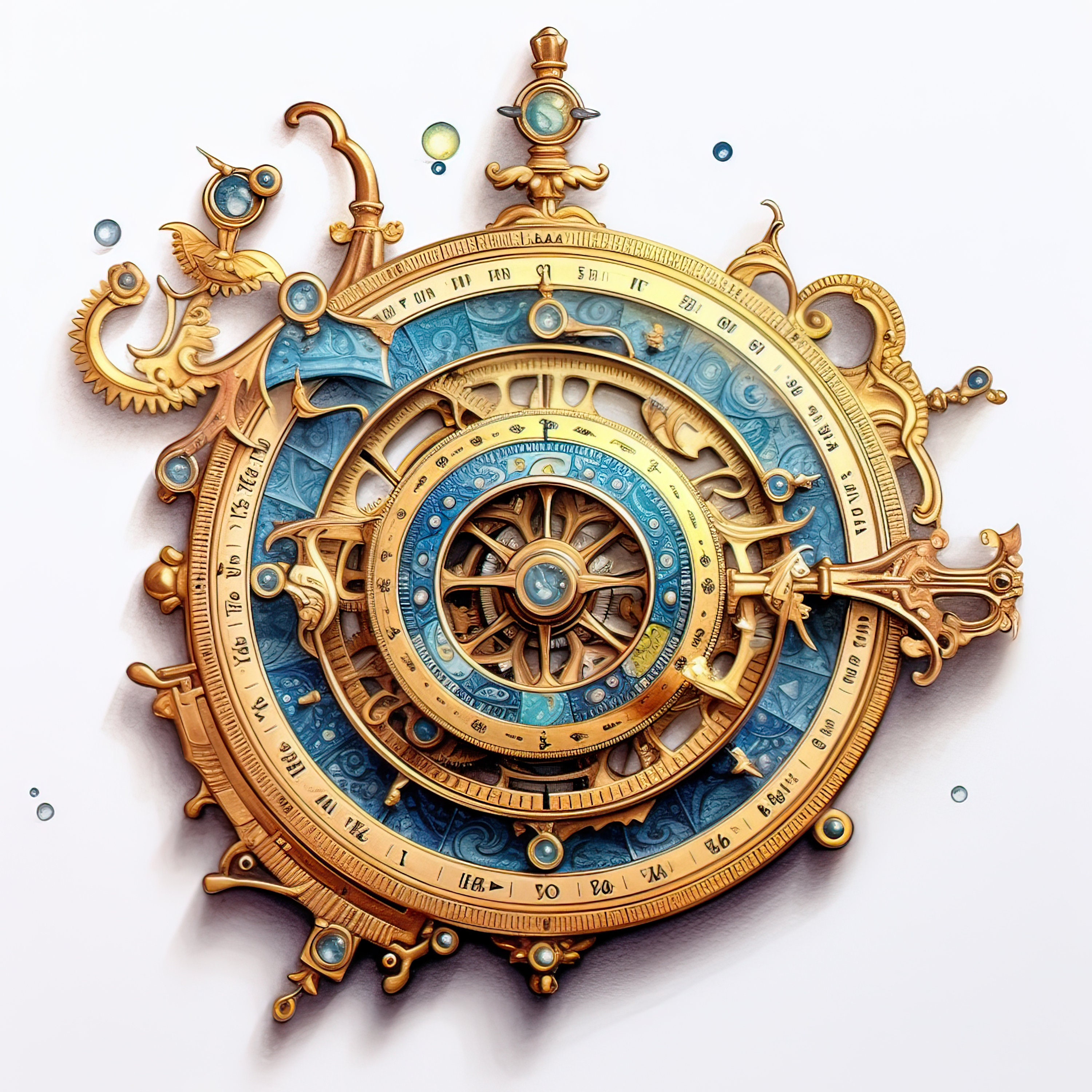 Astrolabe Set of 10 Clipart Bundle High Quality Jpegs - Etsy