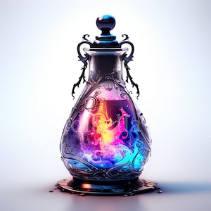 Magical Potion | Set of 10 | Clipart Bundle | High Quality Jpegs | Transparent Pngs | Digital ...