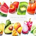Tropical Fruit | Set of 12 | Clipart Bundle | 300 DPI Jpegs | 300 DPI ...