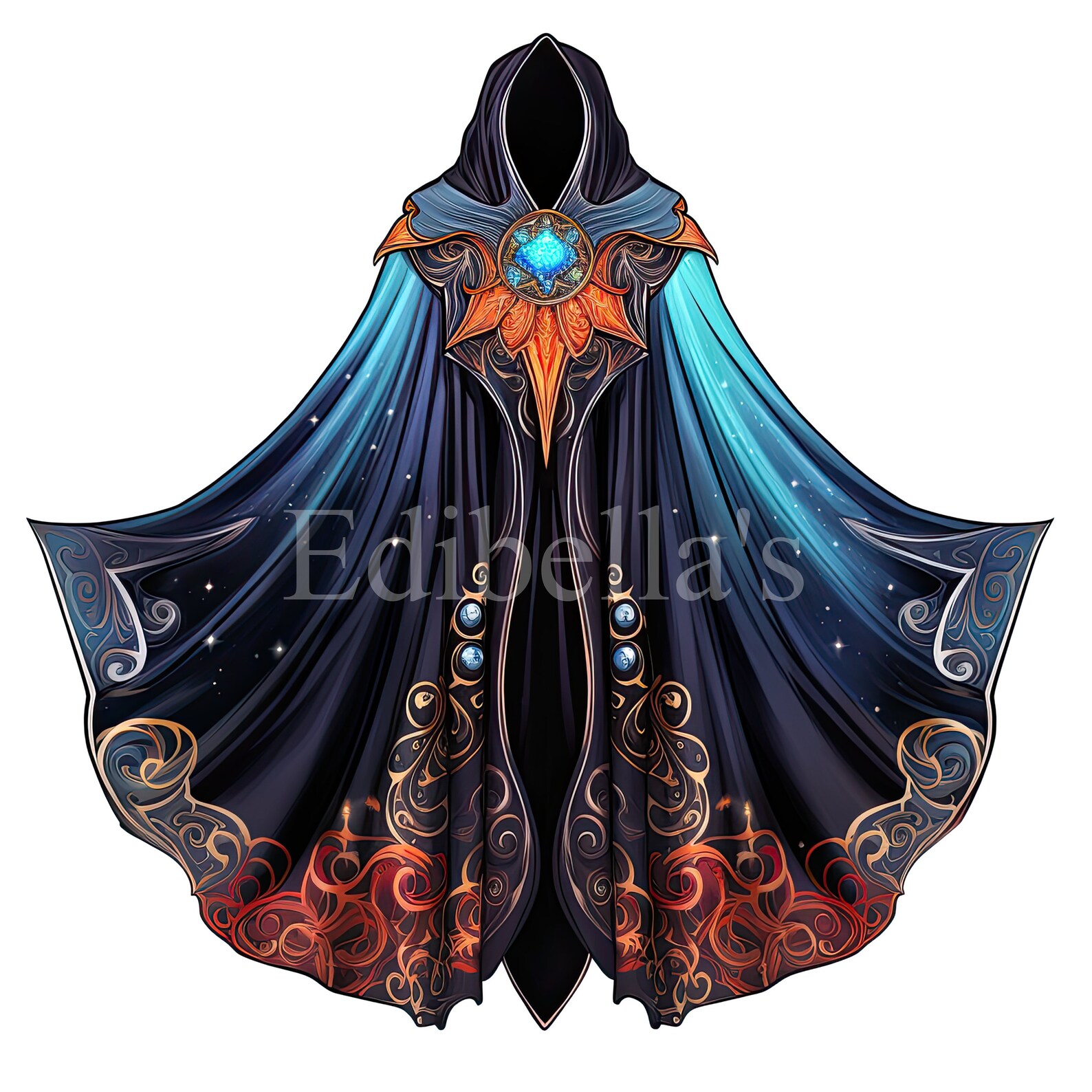 Magic Cape | Set of 10 | Clipart Bundle | Hi Res 300 DPI Jpegs and ...