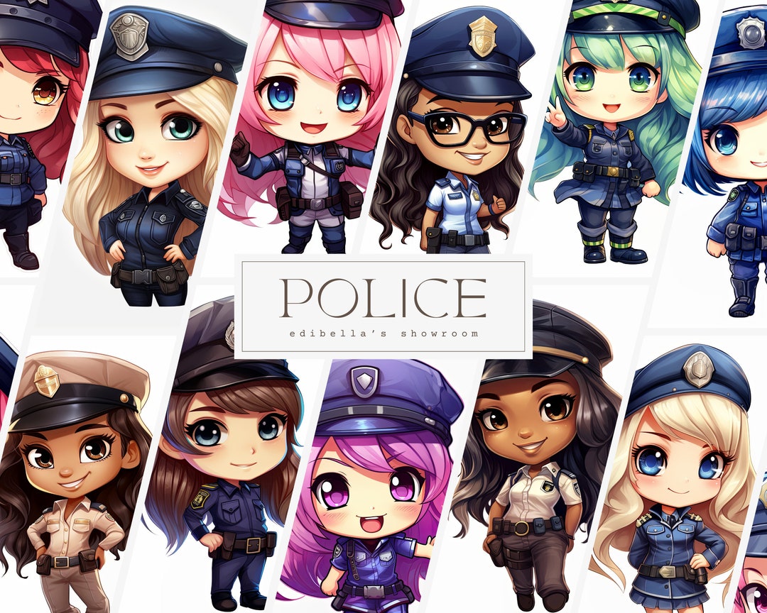 Police | Set of 12 | Clipart Bundle | 300 DPI Jpegs | 300 DPI ...