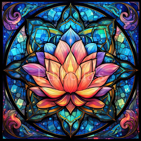 Lotus Mandala - Etsy