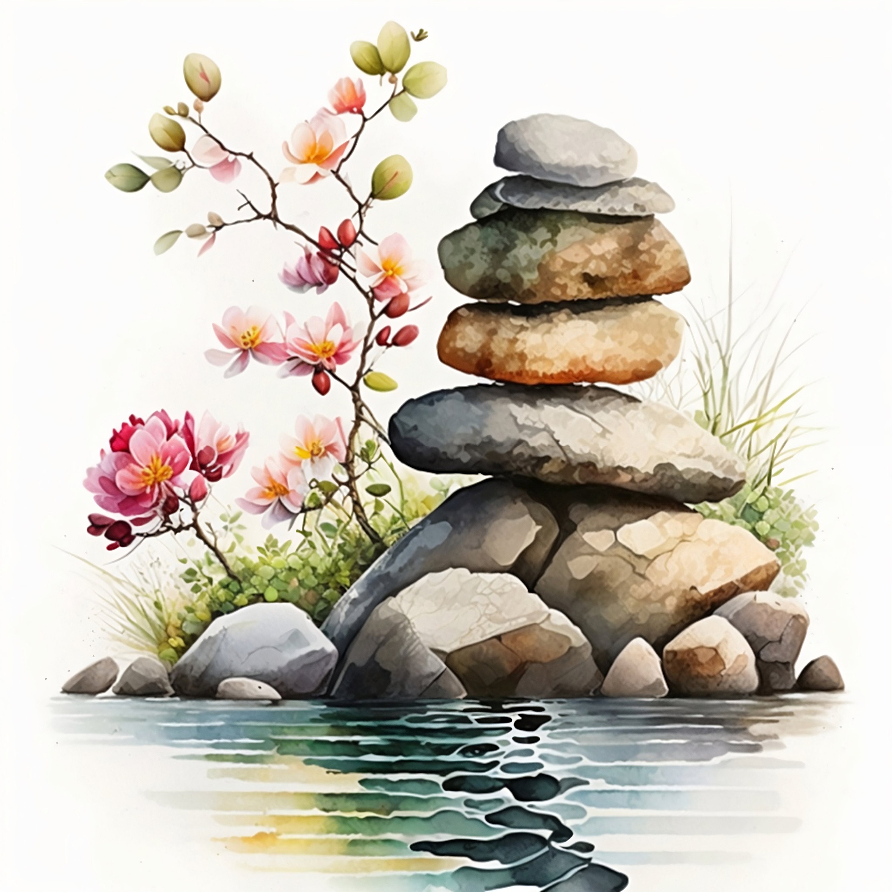 Balancing Stones Set of 10 Clipart Bundle High Quality - Etsy