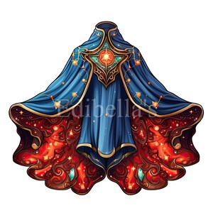 Magic Cape | Set of 10 | Clipart Bundle | Hi Res 300 DPI Jpegs and ...