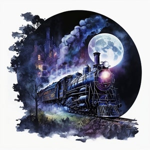 Midnight Train | Set of 10 | Clipart Bundle | High Quality Jpegs ...