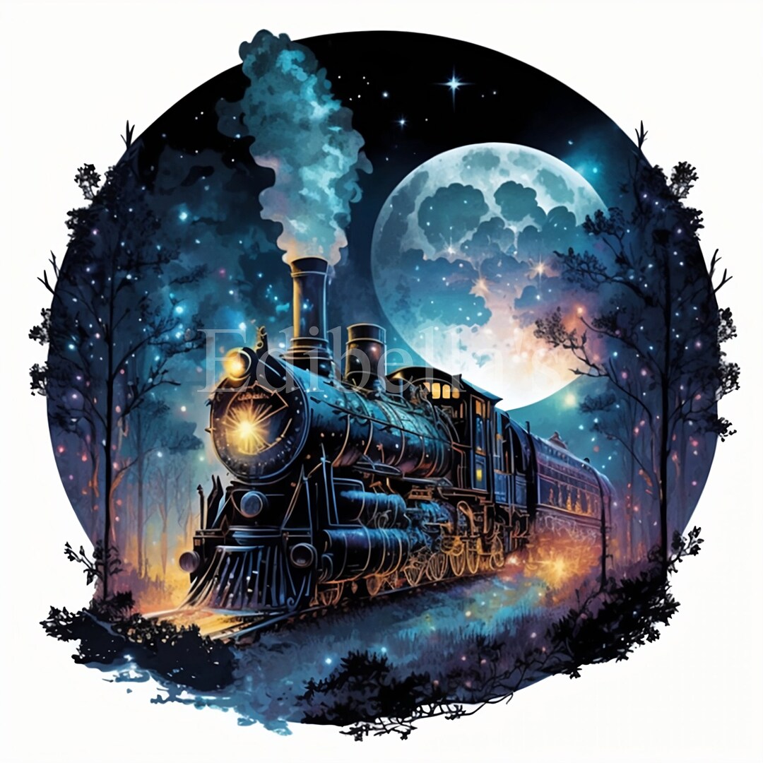 Midnight Train Set of 10 Clipart Bundle High Quality - Etsy