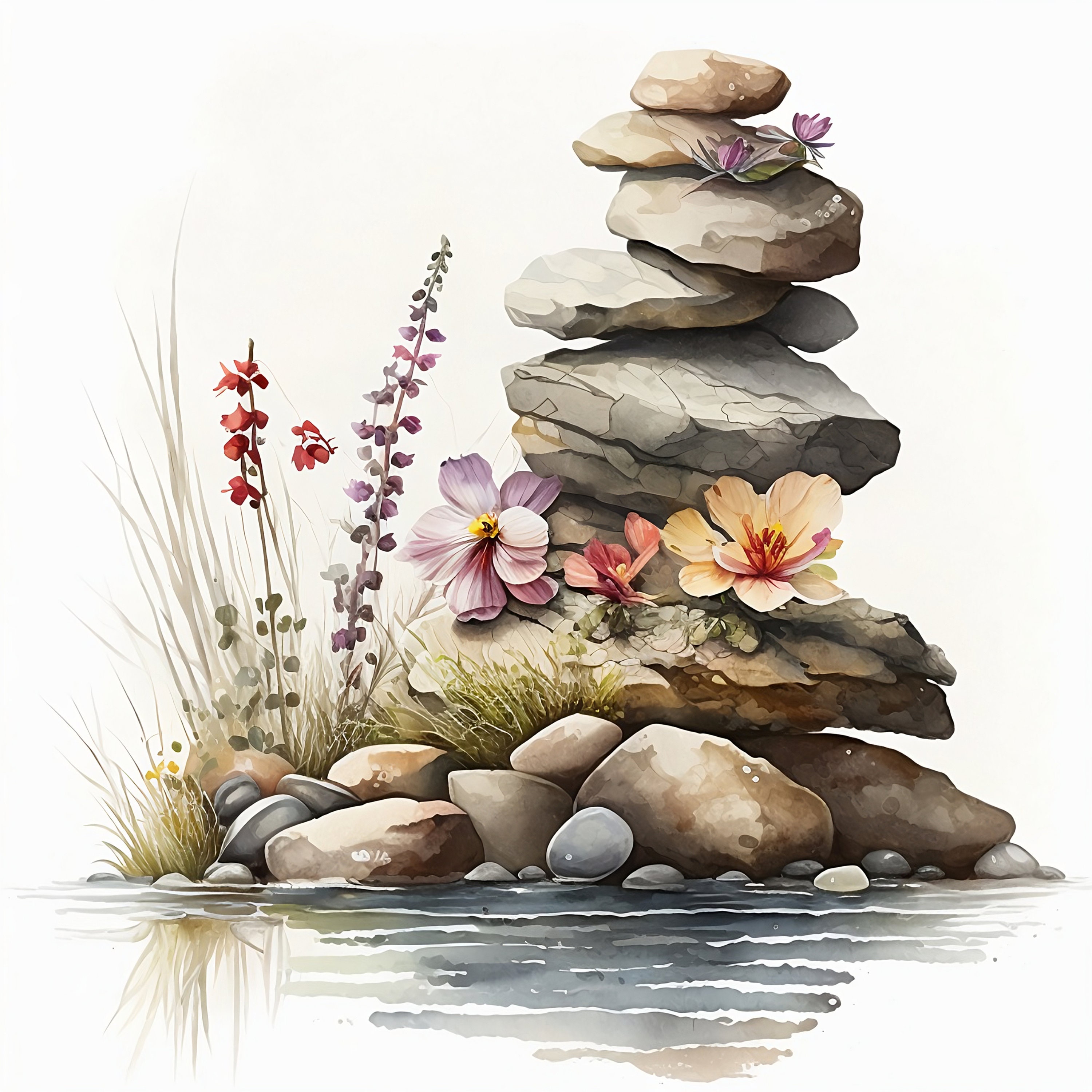 Balancing Stones Set of 10 Clipart Bundle High Quality - Etsy