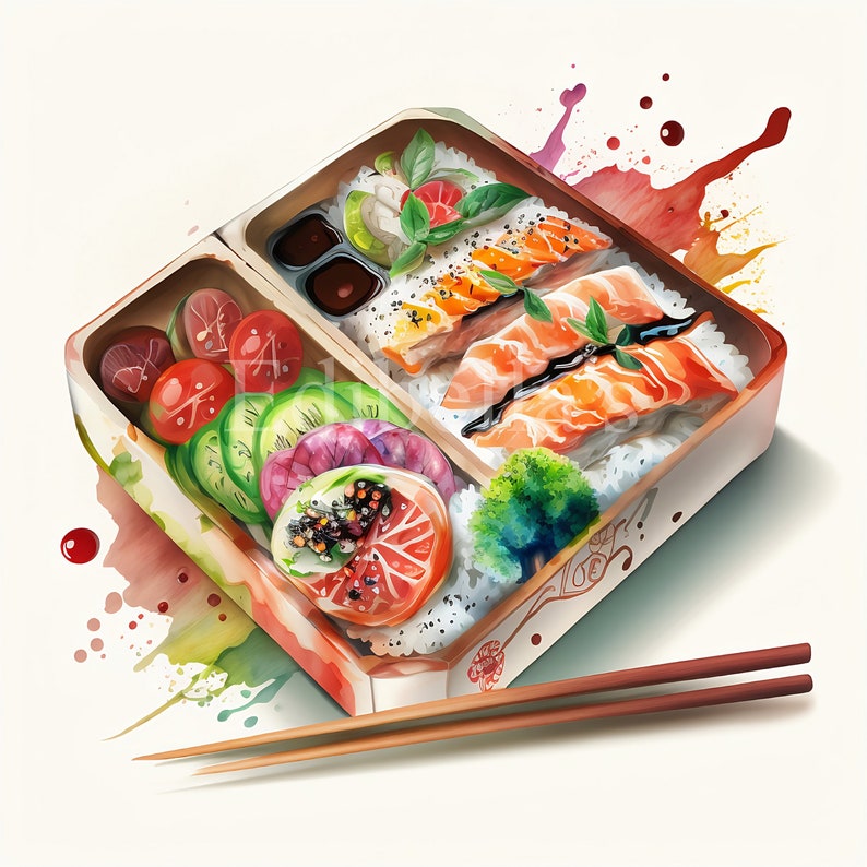 Bento Box Set of 10 Clipart Bundle High Quality Jpegs - Etsy