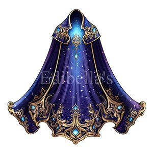 Magic Cape | Set of 10 | Clipart Bundle | Hi Res 300 DPI Jpegs and ...