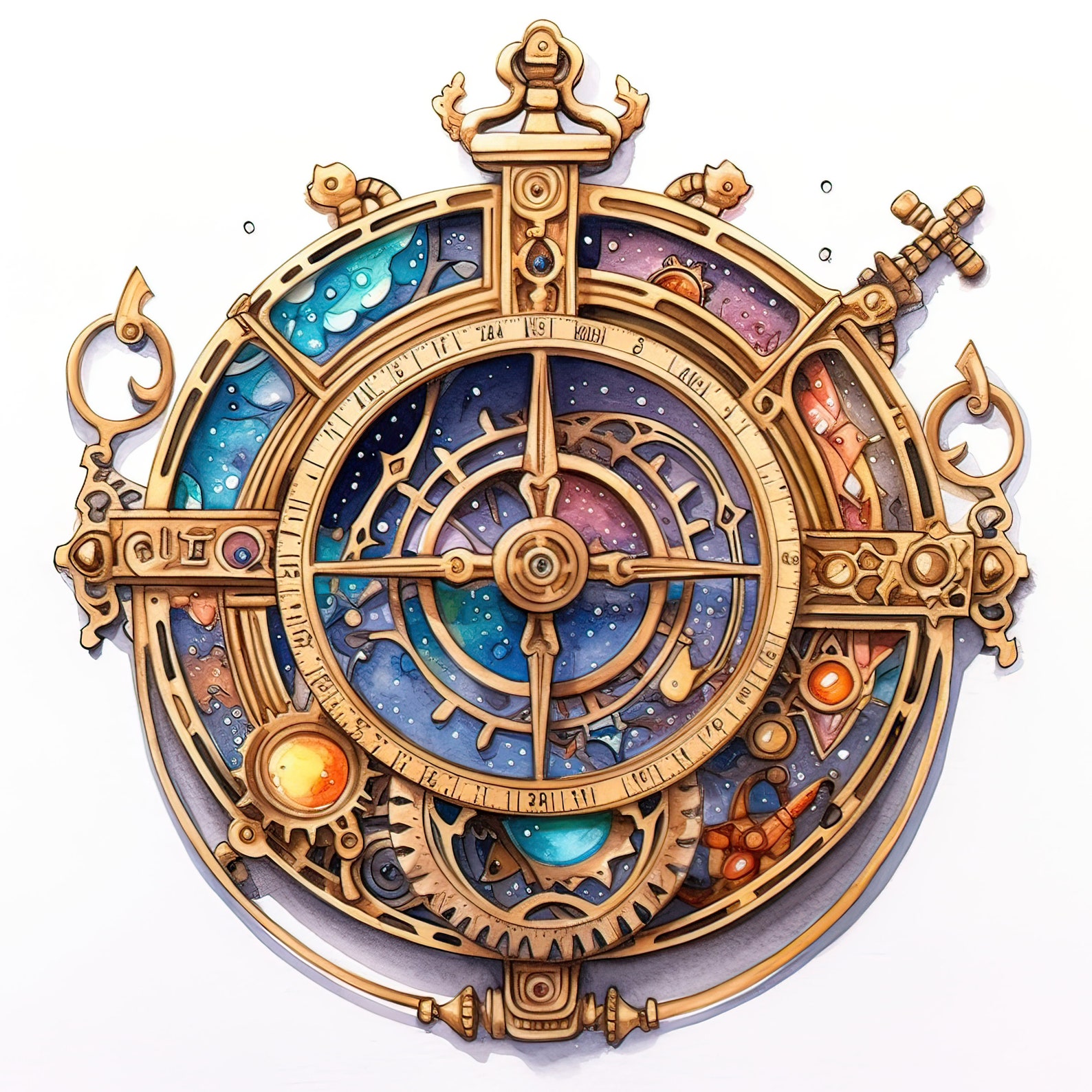 Astrolabe | Set of 10 | Clipart Bundle | High Quality Jpegs ...