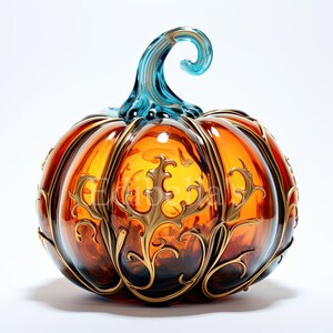 Halloween Pumpkin Digital Art | Set of 10 | Clipart Bundle | 300 DPI ...
