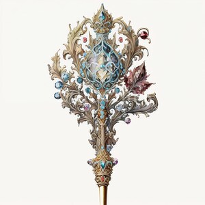 Crystal Scepter | Set of 10 | Clipart Bundle | High Quality Jpegs ...