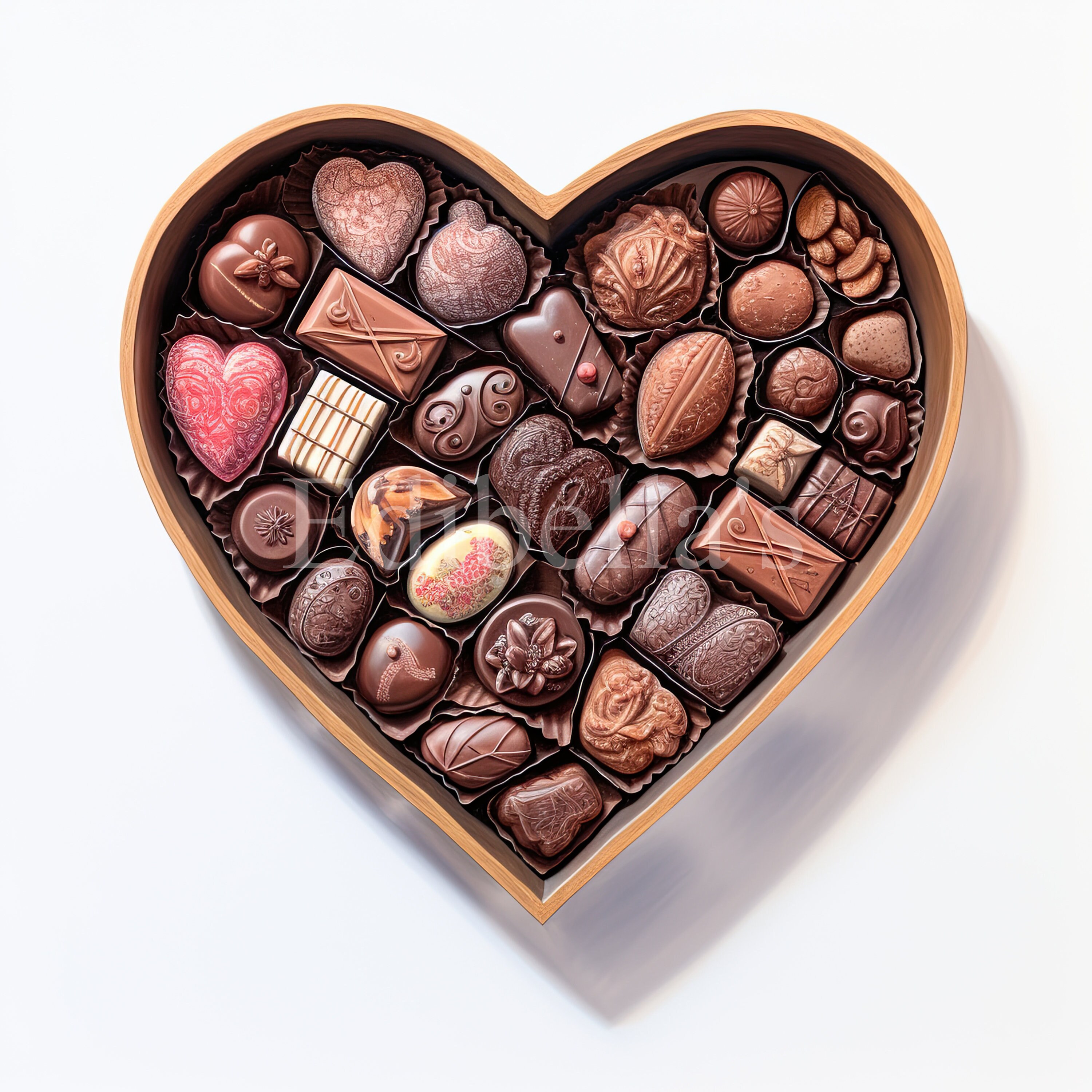 Box of Chocolate Digital Art| Set of 10 | Clipart Bundle | 300 DPI ...
