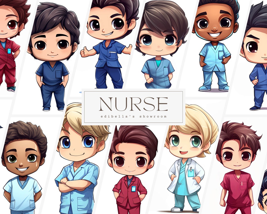 Nurse Set 2 | Set of 12 | Clipart Bundle | 300 DPI Jpegs | 300 DPI ...