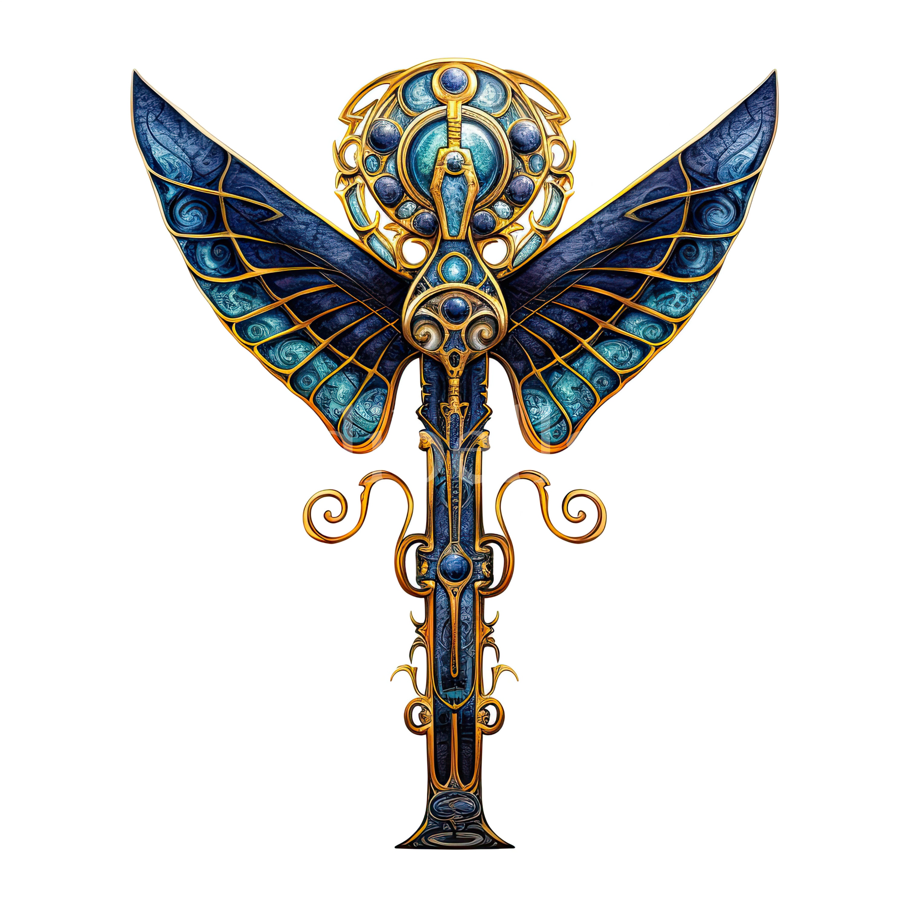 Ornate Ankh | Set of 10 | Clipart Bundle | 300 Dpi High Quality Jpegs ...