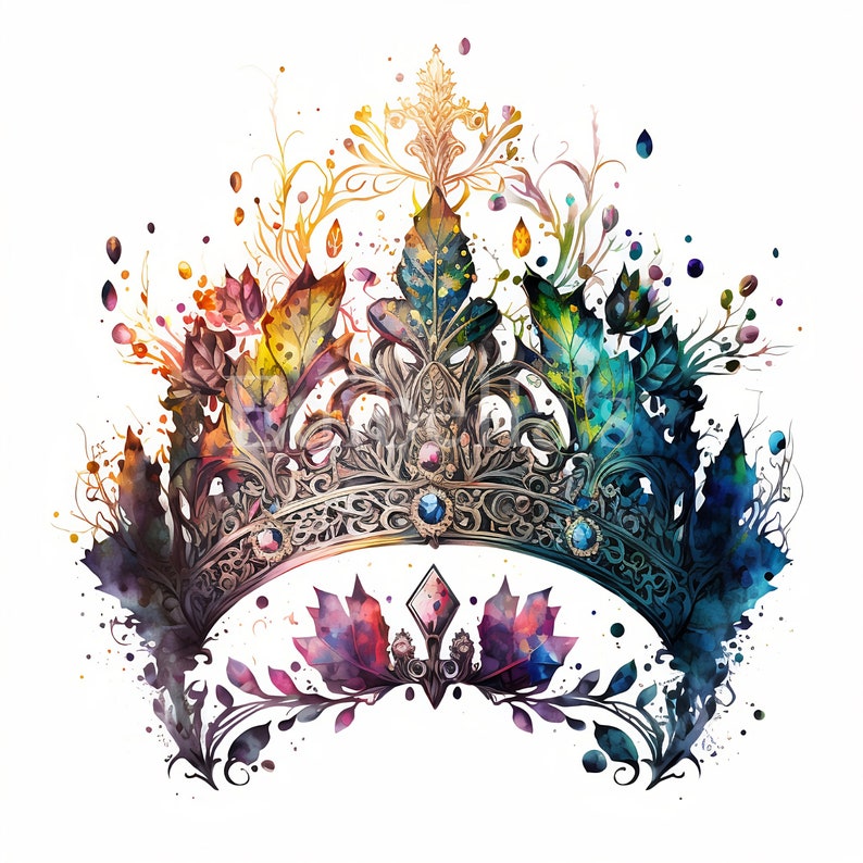 Ornate Tiara Set of 10 Clipart Bundle High Quality Jpegs - Etsy