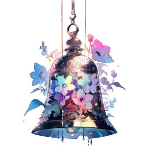 Floral Bell | Set of 10 | Clipart Bundle | High Quality Jpegs ...