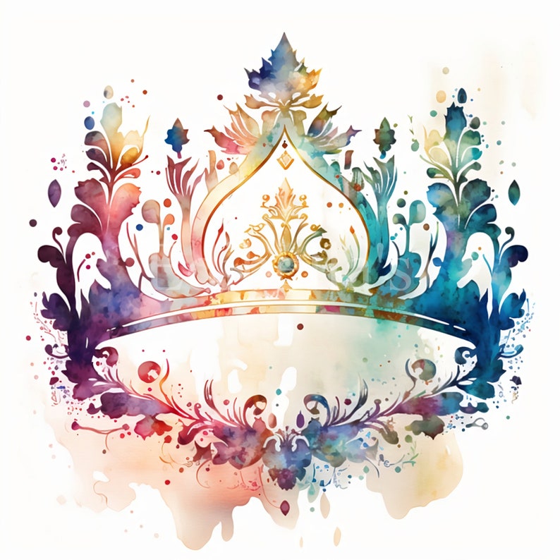Ornate Tiara Set of 10 Clipart Bundle High Quality Jpegs - Etsy