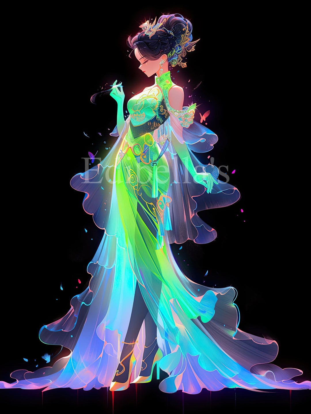 Neon Princess (8/10) | Digital Art | 72/300 DPI Jpegs | 3712 X 4928 ...