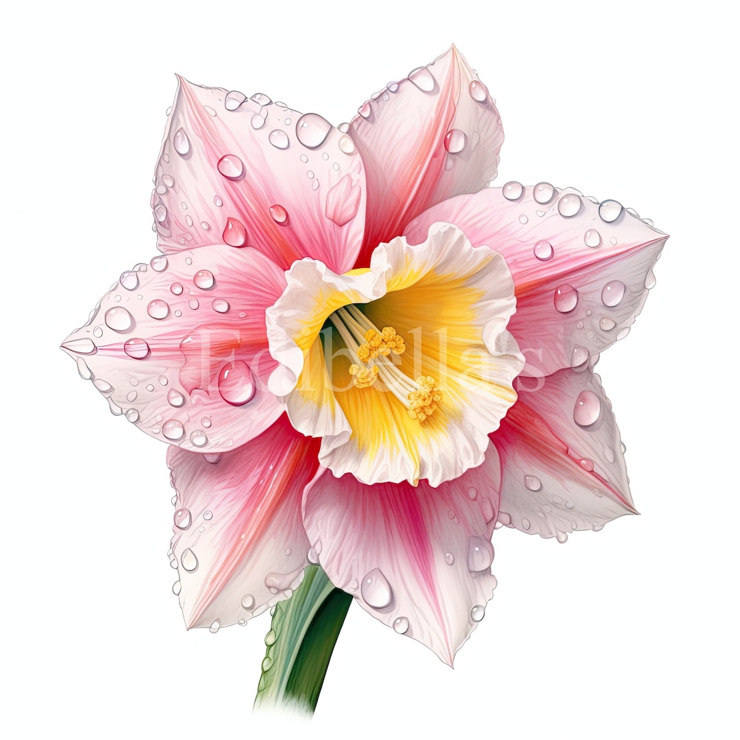 Spring Daffodil | Set of 10 | Clipart Bundle | 300 DPI Jpegs | 300 DPI ...