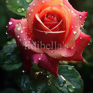 Rain Rose Flower | Set of 10 | Phone Wallpaper Bundle | 300 DPI Jpgs ...