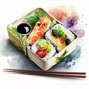 Bento Box Set of 10 Clipart Bundle High Quality Jpegs Digital Download ...