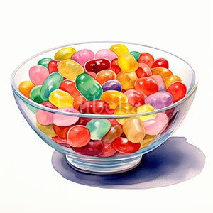 Candy Bowl | Set of 10 | Clipart Bundle | 300 DPI Jpegs and Transparent ...