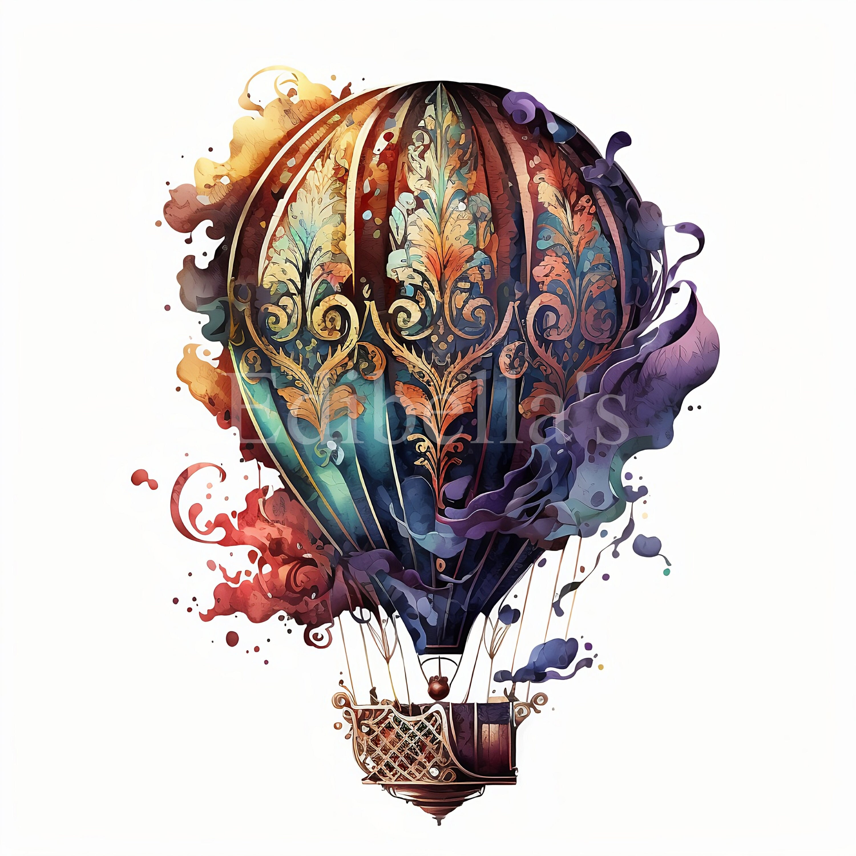 Hot Air Balloon Set of 10 Clipart Bundle High Quality - Etsy