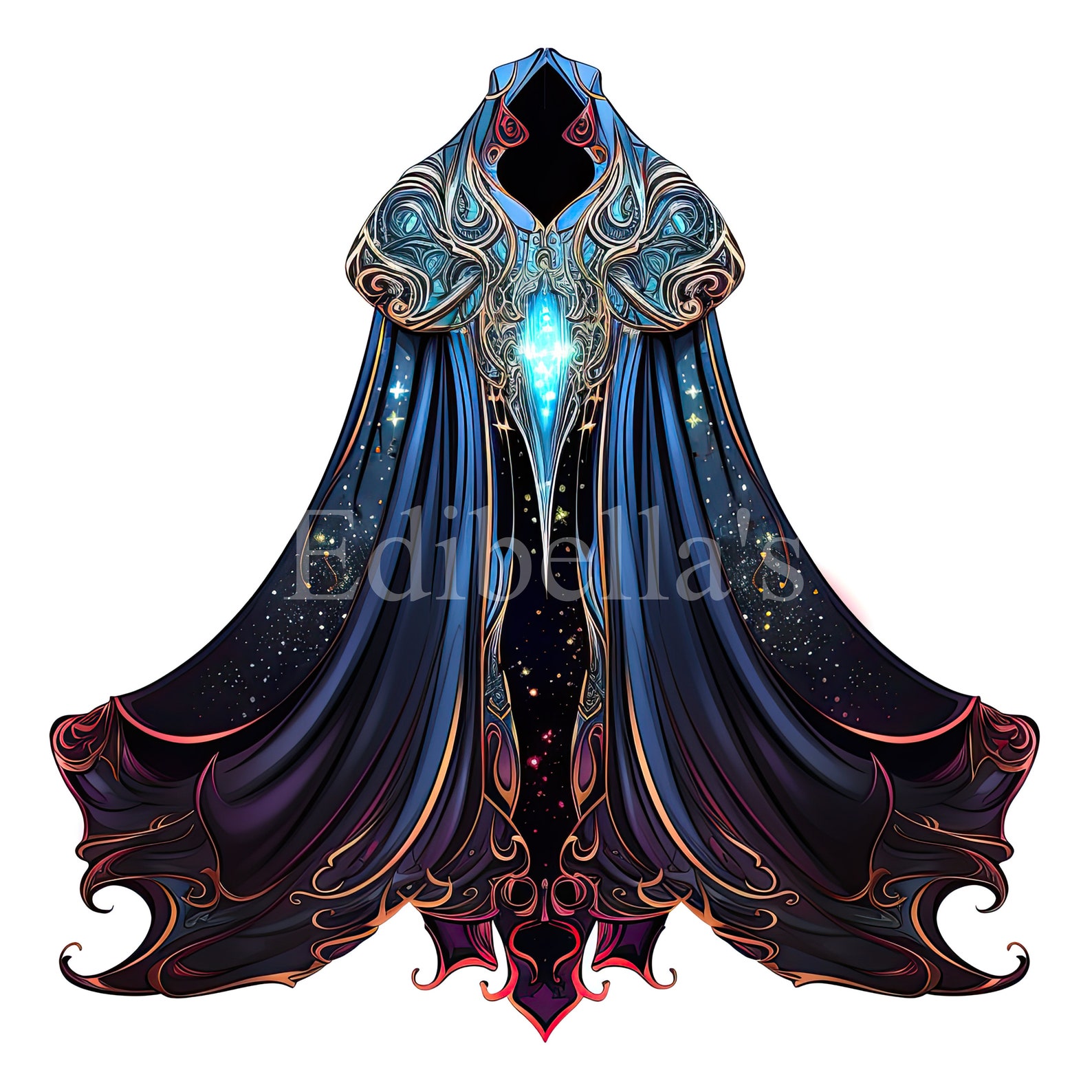 Magic Cape | Set of 10 | Clipart Bundle | Hi Res 300 DPI Jpegs and ...