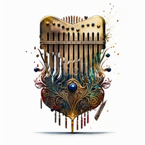 Ornate Kalimba | Set of 10 | Clipart Bundle | High Quality Jpegs ...