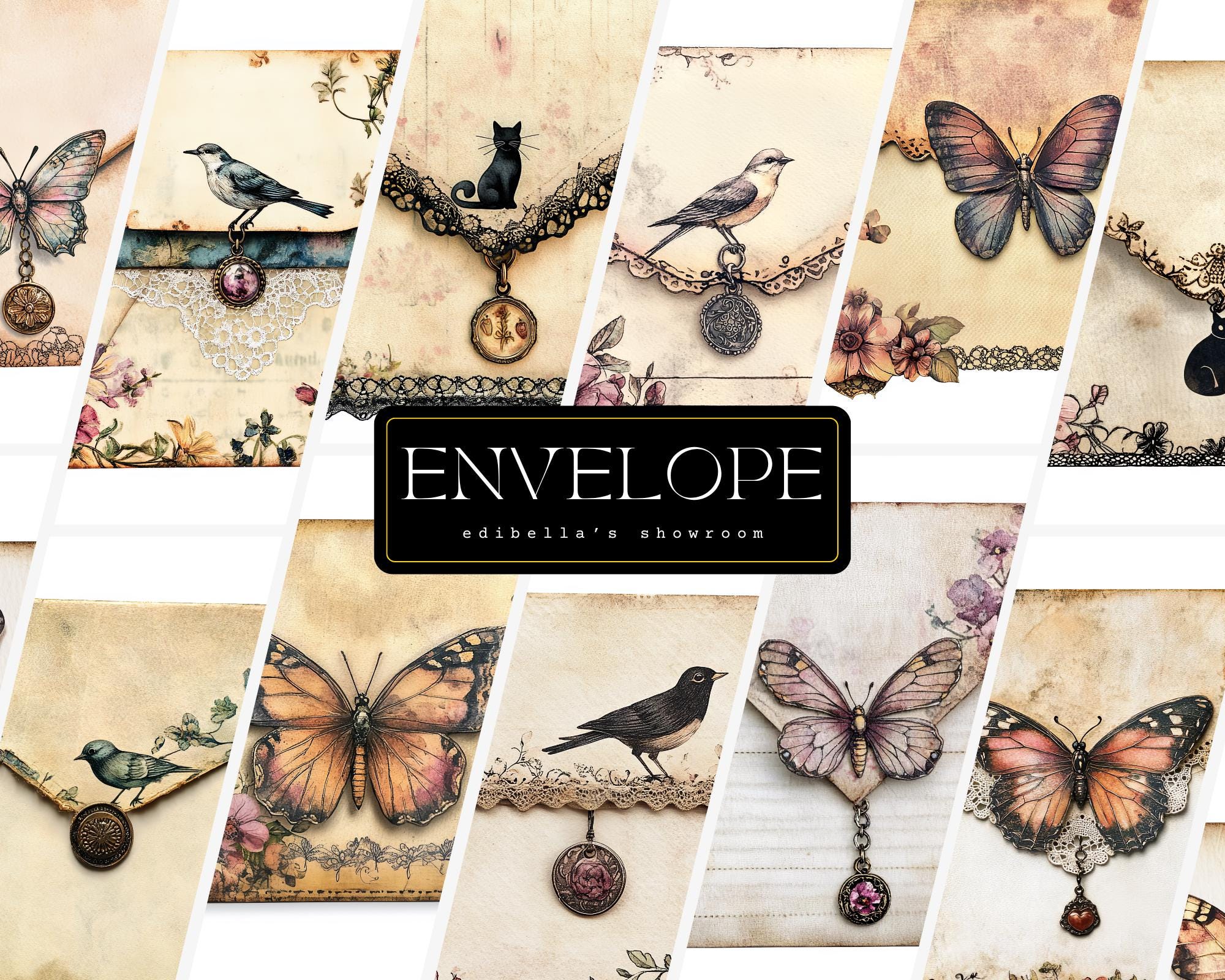 Envelope | Set of 12 | Clipart Bundle | 300 DPI Jpgs | 300 DPI ...