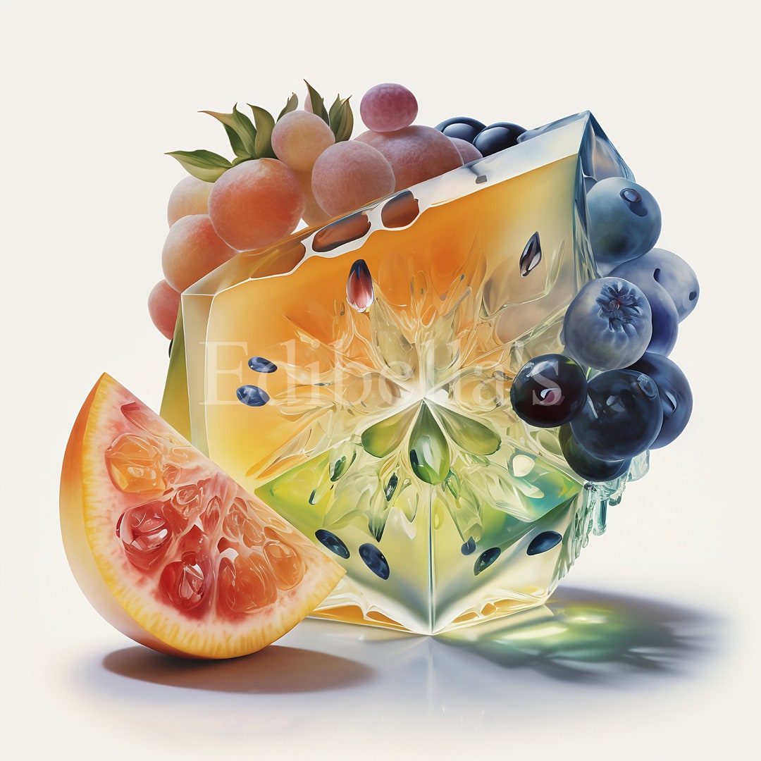 Crystal Fruit | Set of 10 | Clipart Bundle | High Quality Jpegs | Digital Download | Printable ...